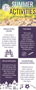 Summer Activities that Promote Learning | Stepping Stone School