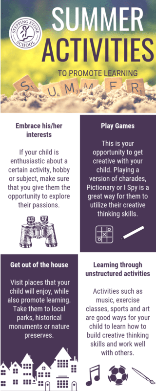 Summer Activities that Promote Learning | Stepping Stone School