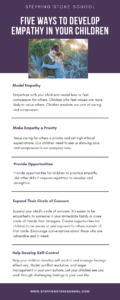 Five Ways to Develop Empathy in your Children | Stepping Stone School